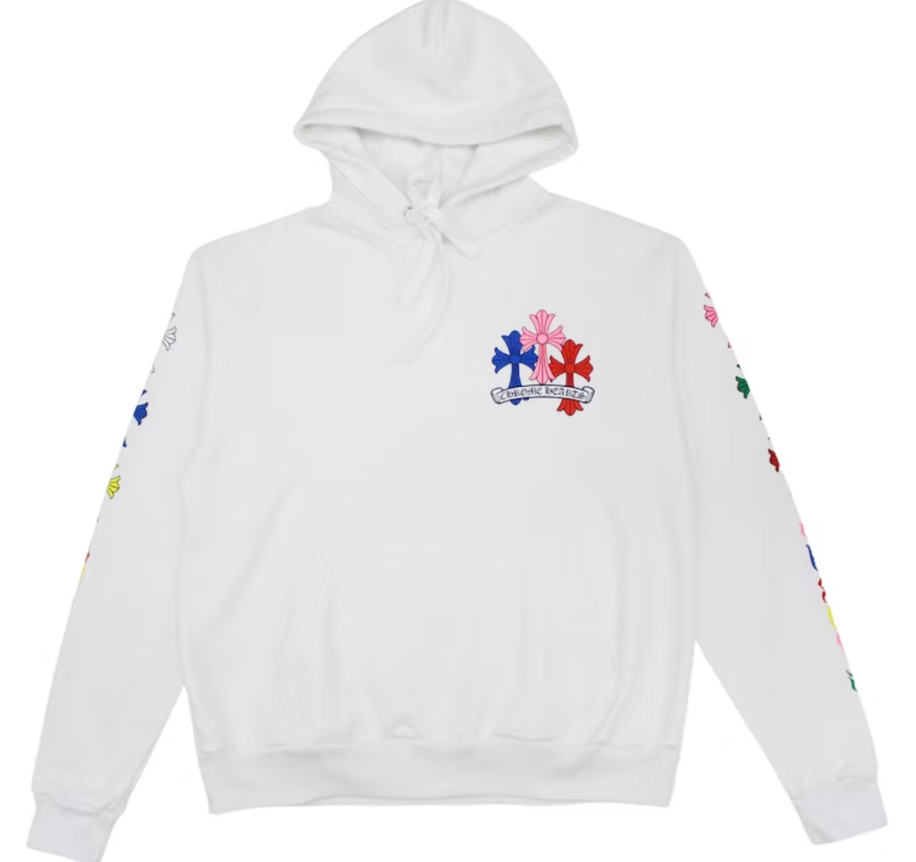 Chrome Hearts Multi Color Cross Hoodie White – Chrome Hearts CO